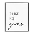 Like His Guns Black Framed Giclee Art, design by Lettered and Lined ...