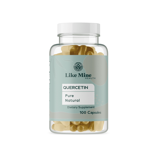 Like Mine Quercetin 100 Capsules, Pure & Natural, Single Ingredient ...