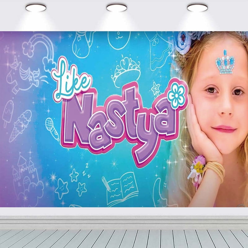 Like Nastya Backdrop Banner Party Supplies Poster Movie Theme ...