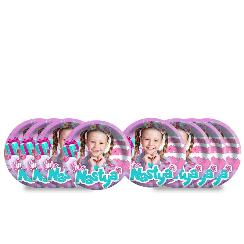 Like Nastya Birthday Cups Party Supplies Plates Decorations Cake Topper ...