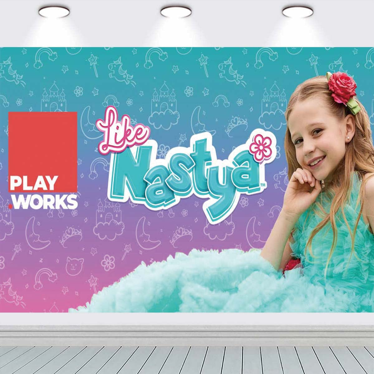 Like Nastya school Backdrop Background Banner Birthday Party Supplies ...