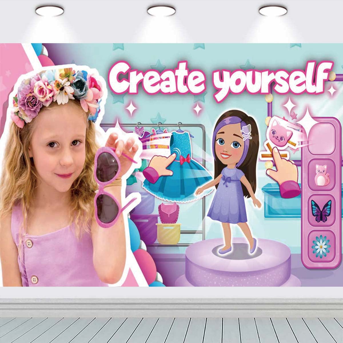 Like Nastya school Poster Backdrop Banner Party Supplies Birthday ...