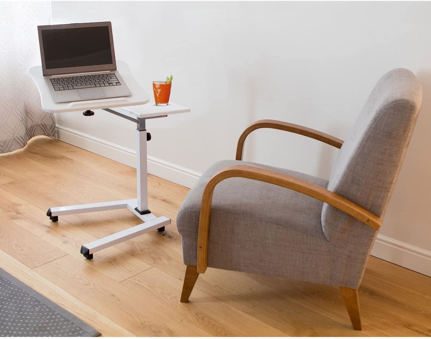 Like Portable Laptop Desk with Mouse Pad, Rolling Computer Stand with ...