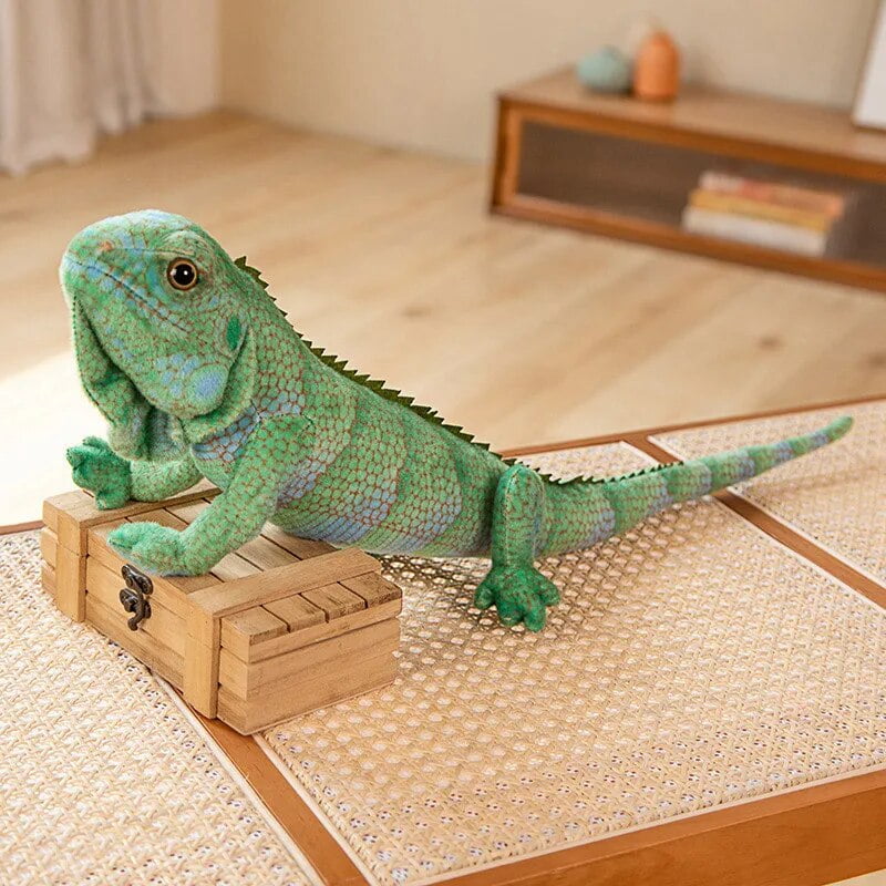 Like Real Lizard Doll Plush Toy Stuffed Long Tail Green Wild Reptile ...