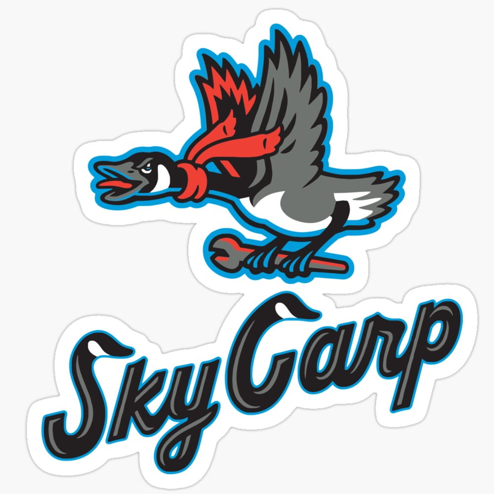 Like-Sky-Carp-Baseball Sticker Phone Decal Water Bottle Stickers Car ...