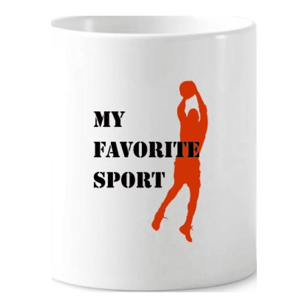 Like Sports Fitness Balanced Basketball Toothbrush Pen Holder Mug Cerac ...