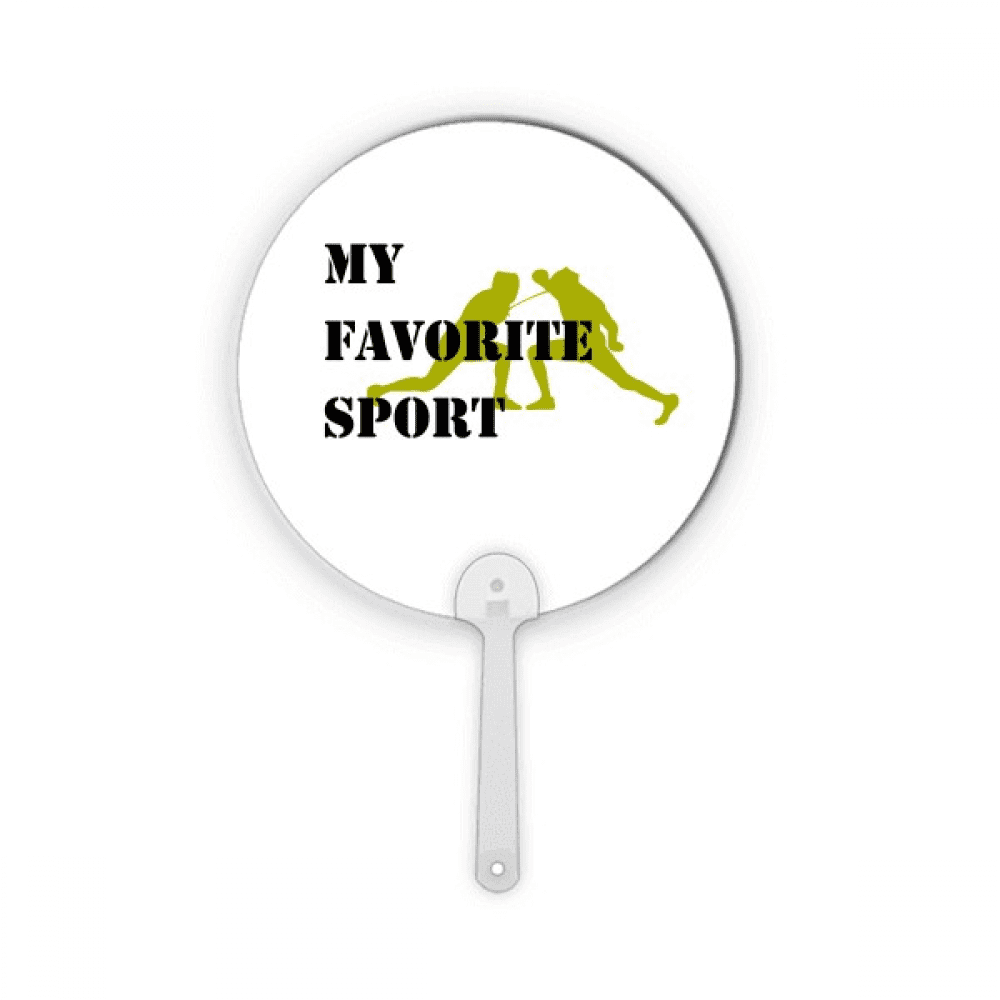 Like Sports Fitness Balanced Fencing Plastic Round Handheld Fan ...