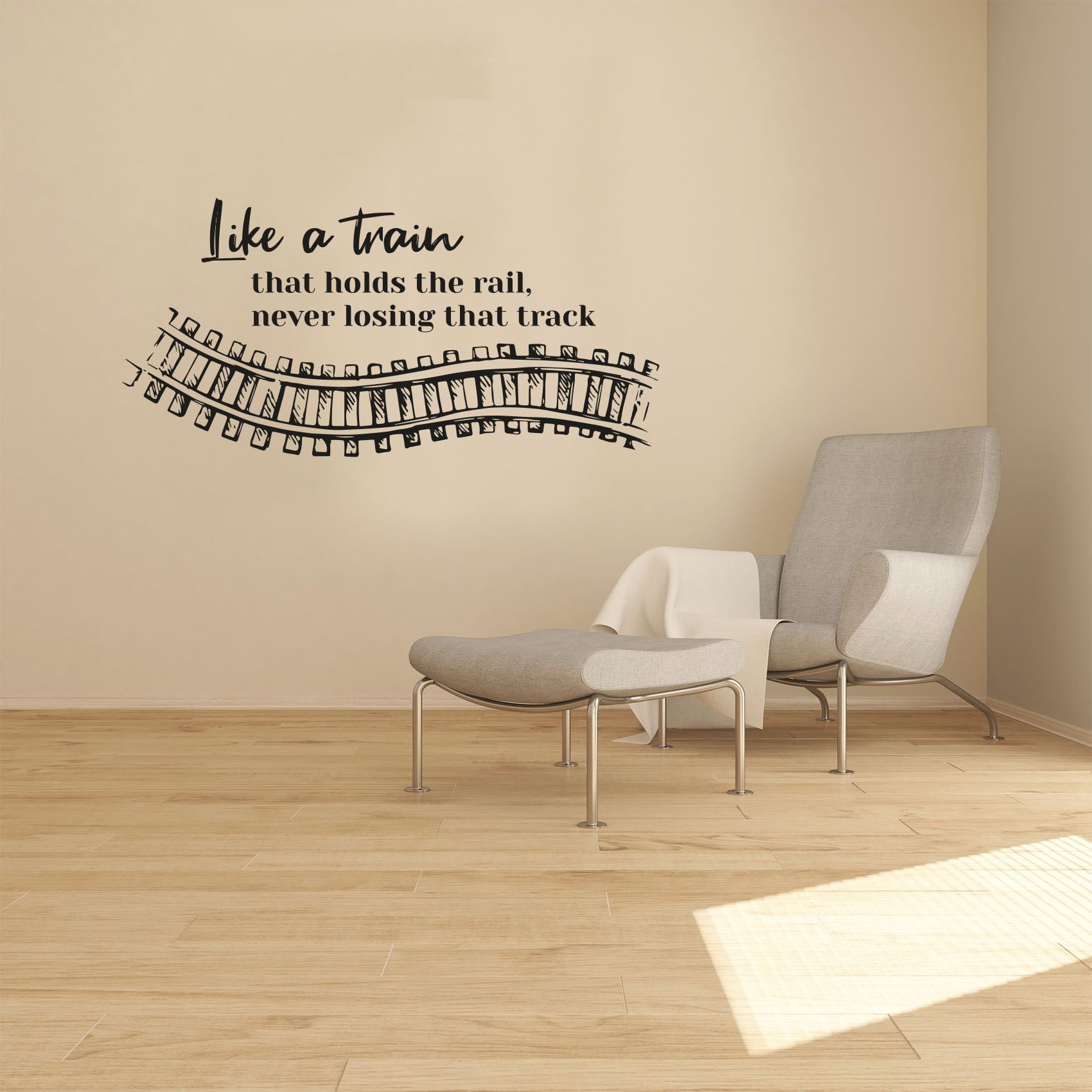 Like A Train That Holds The Rail, Never Losing That Track Railway Vinyl ...