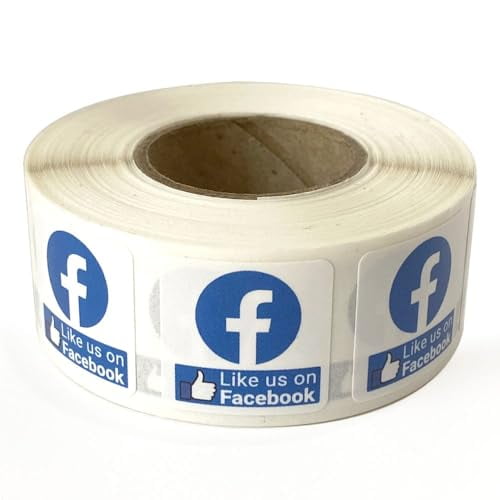 | Like Us on Facebook Labels 3/4"x 3/4" LV-FB1 - Walmart Business Supplies