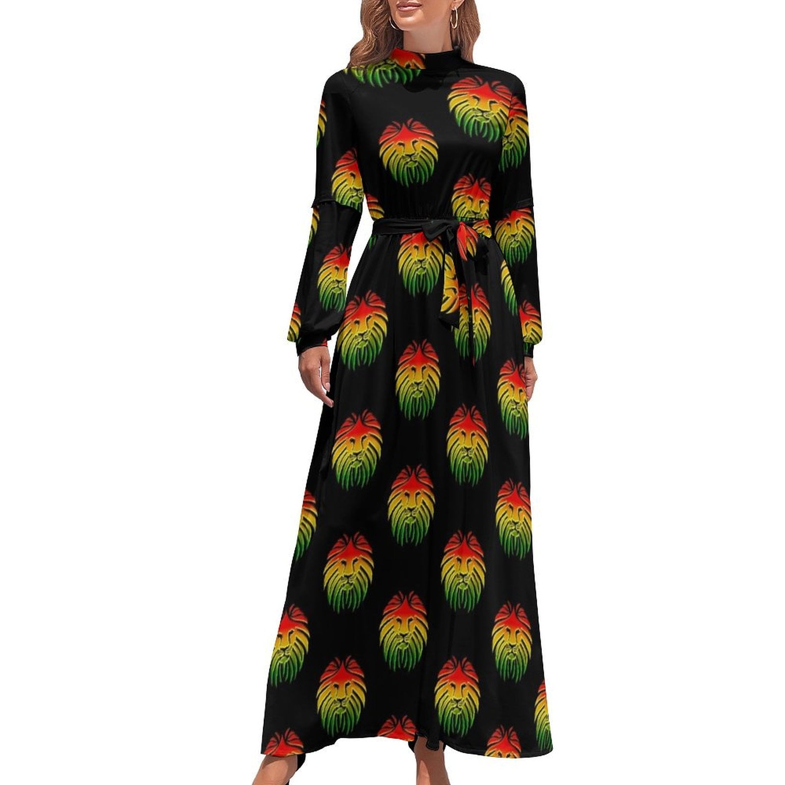 Like a Lion Reggae Rastafari Africa Jah Jamaica Long Dress dresses ...