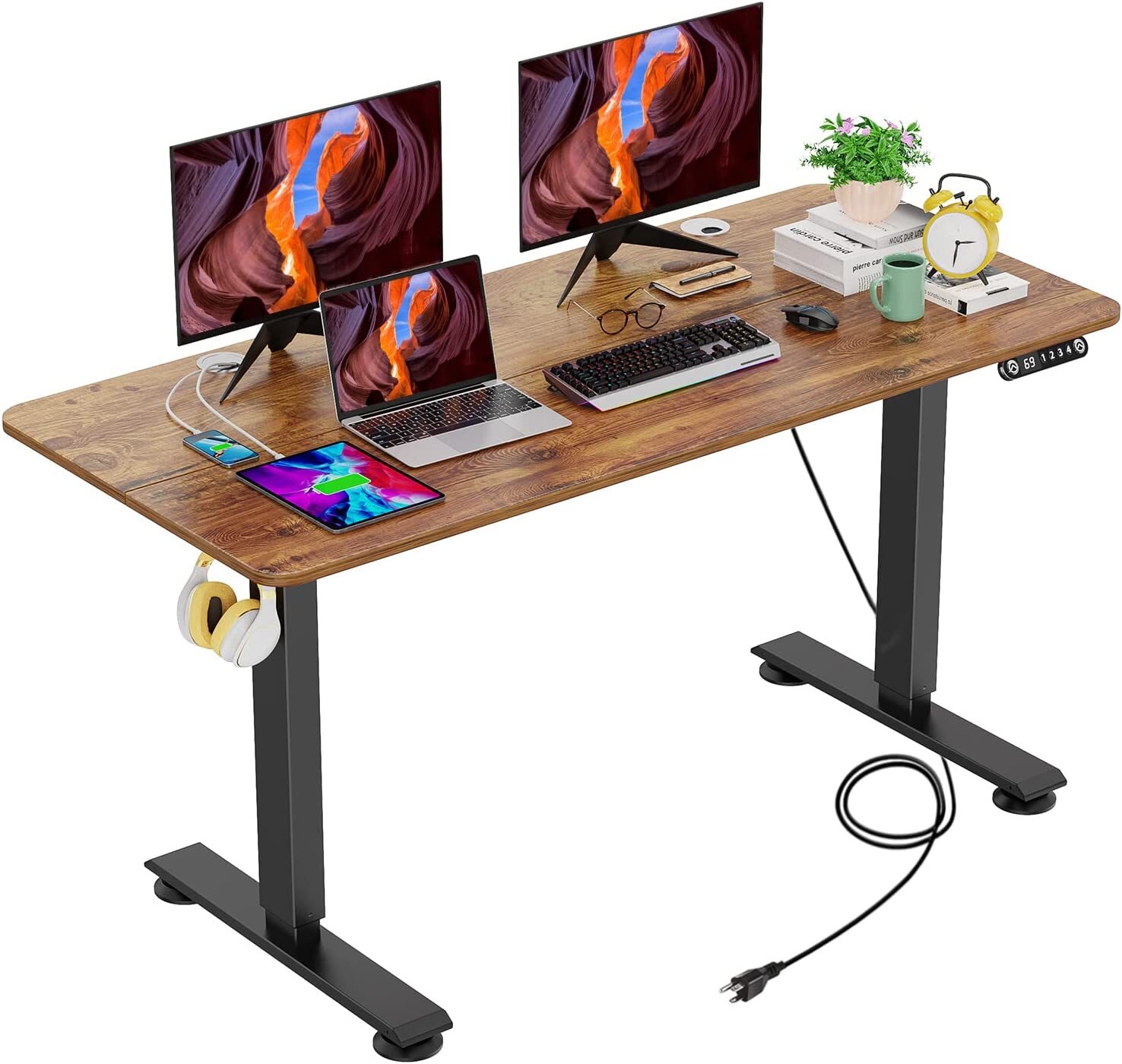 Likein 48 inches Office Desk Electric Gaming Standing Desk with ...