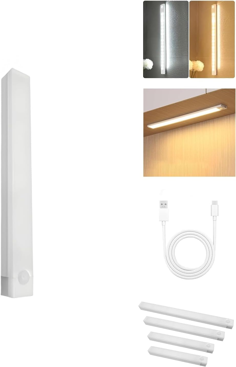 Likewisea LED Lights Rechargeable, Intelligent Human Body Induction ...