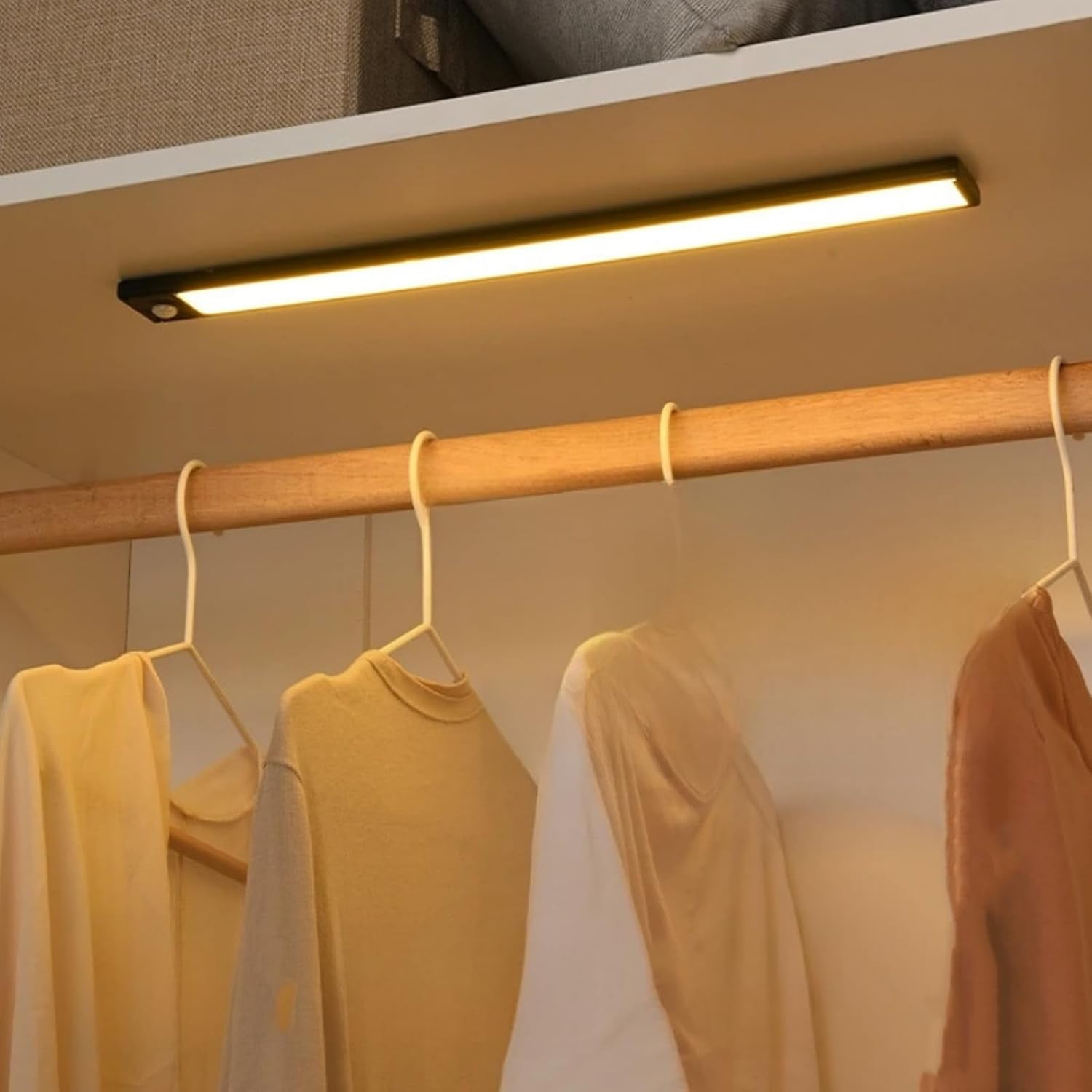 Likewisea LED Lights Rechargeable - Smart Sensor Night Lights, Punch-Free Magnetic Wireless ...