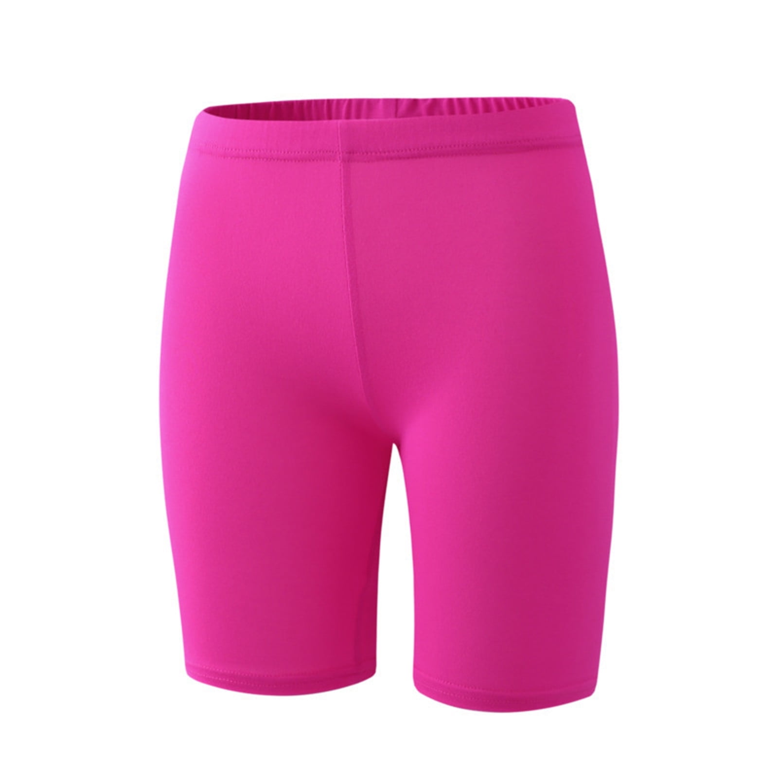 Likimi Children Girls Shorts Solid Color Elastic Waist Slim Fit Casual ...