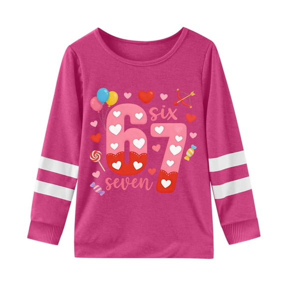 Likimi Kids Toddler Girls Boys T Shirts Letter Print Long Sleeve Crew ...
