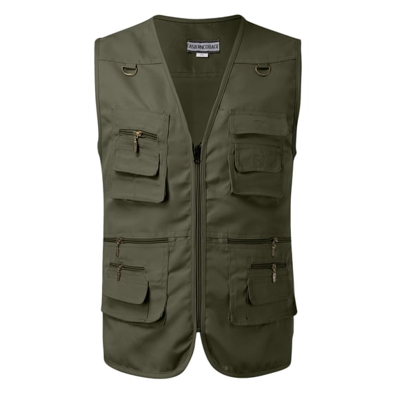 Likimi Tank Tops For Men With Pocket Solid Color Zipper Sleeveless V ...