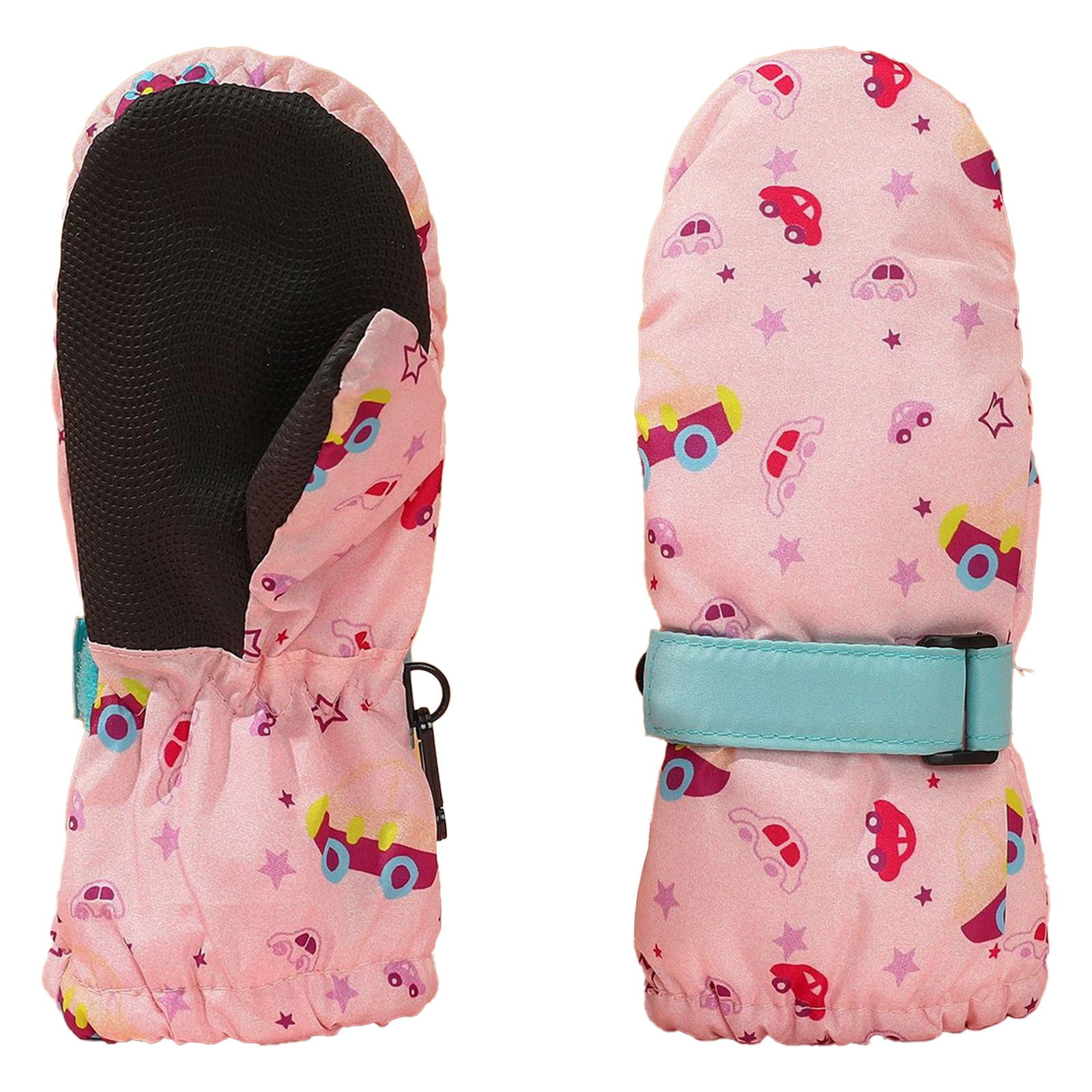 Likimi Toddler Kids Boys Girls Mittens Print Cute Thermal Waterproof ...