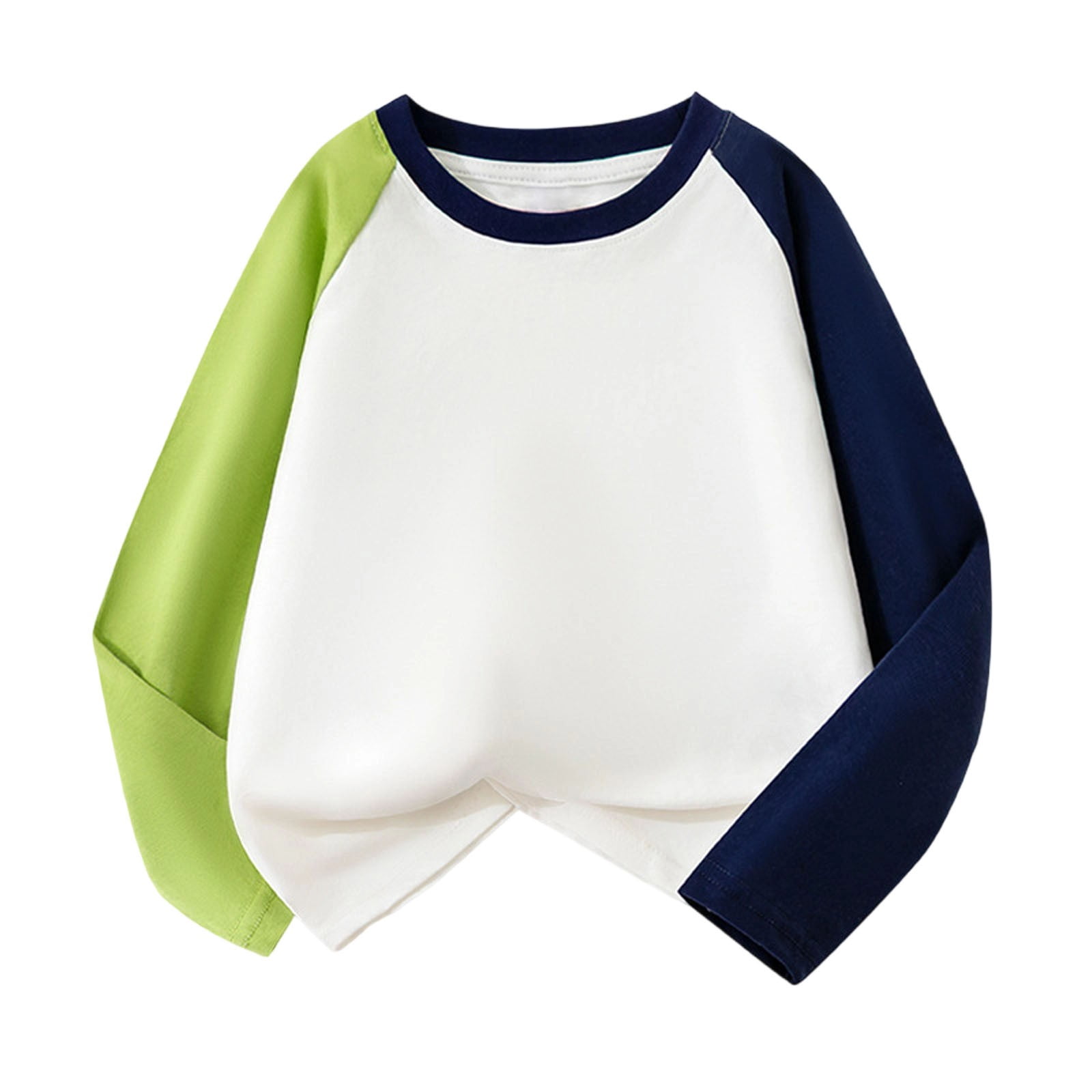 Likimi Toddler Kids Girls Tees Long Sleeve Color Block Crewneck T-Shirt ...