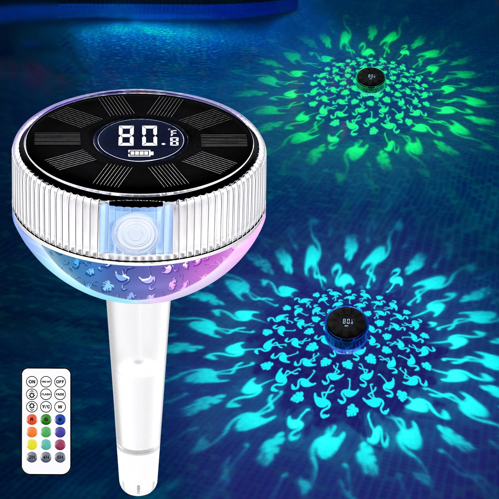 Likiyol 2025 New Solar JKF25 Digital Pool Thermometer Floating Easy ...