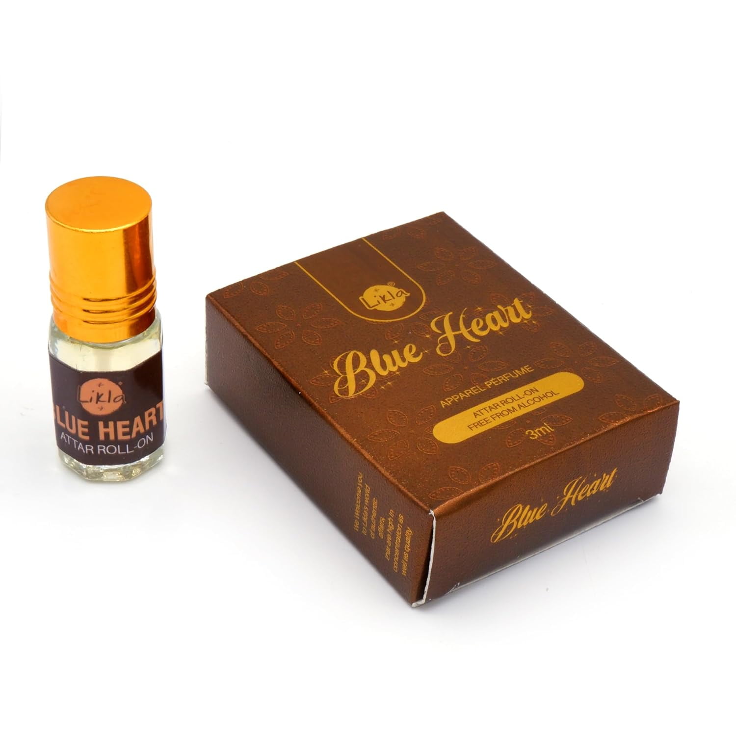 Likla Blue Heart Roll On Attar For Religious Personal Use Alcohol Free ...