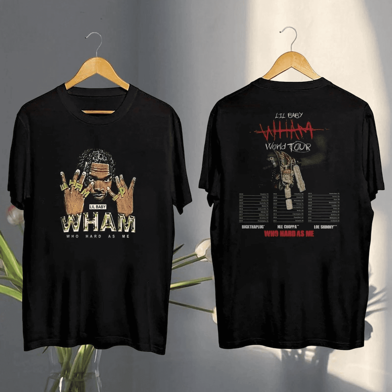 Lil Ba.by Graphic Tee 2025 Lil Ba.by Wham World Tour Shirt Lil Baby Who ...