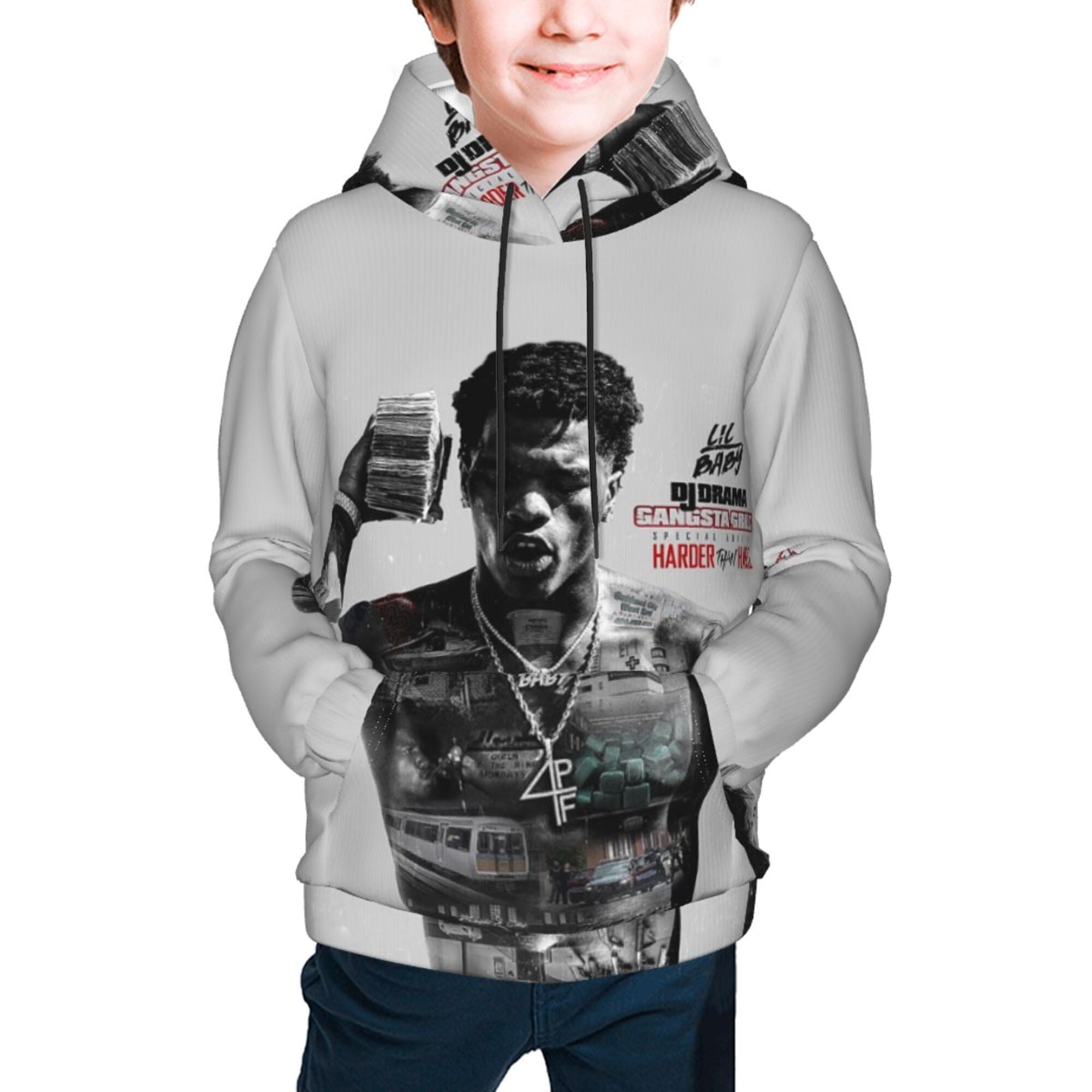 Lil Baby 4PF Kids' Hoodie 3D Print Sweatshirt Soft Pullover Hooded with ...