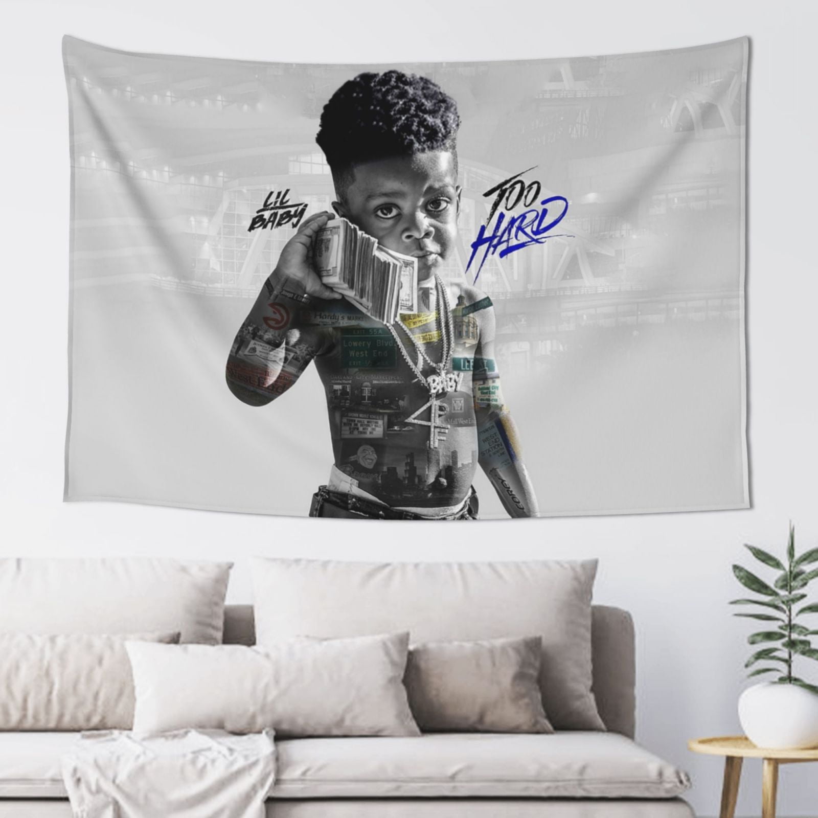 Lil Baby 4pf Tapestry Wall Hanging Home Decoration Wall Blanket ...