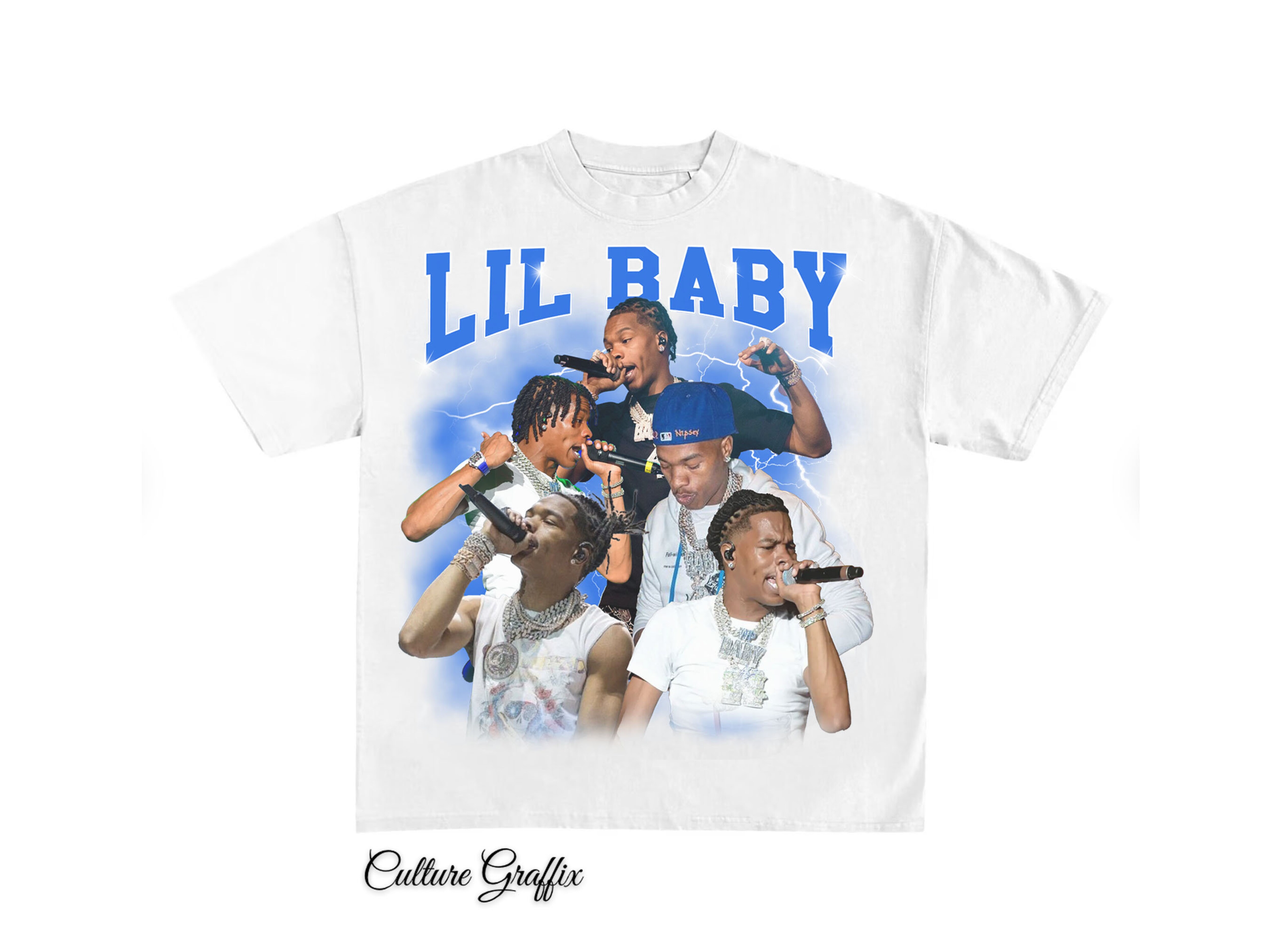 Lil Baby Bootleg Shirt White, Vintage Rap Hip Hop Tee Lil Baby, Merch ...