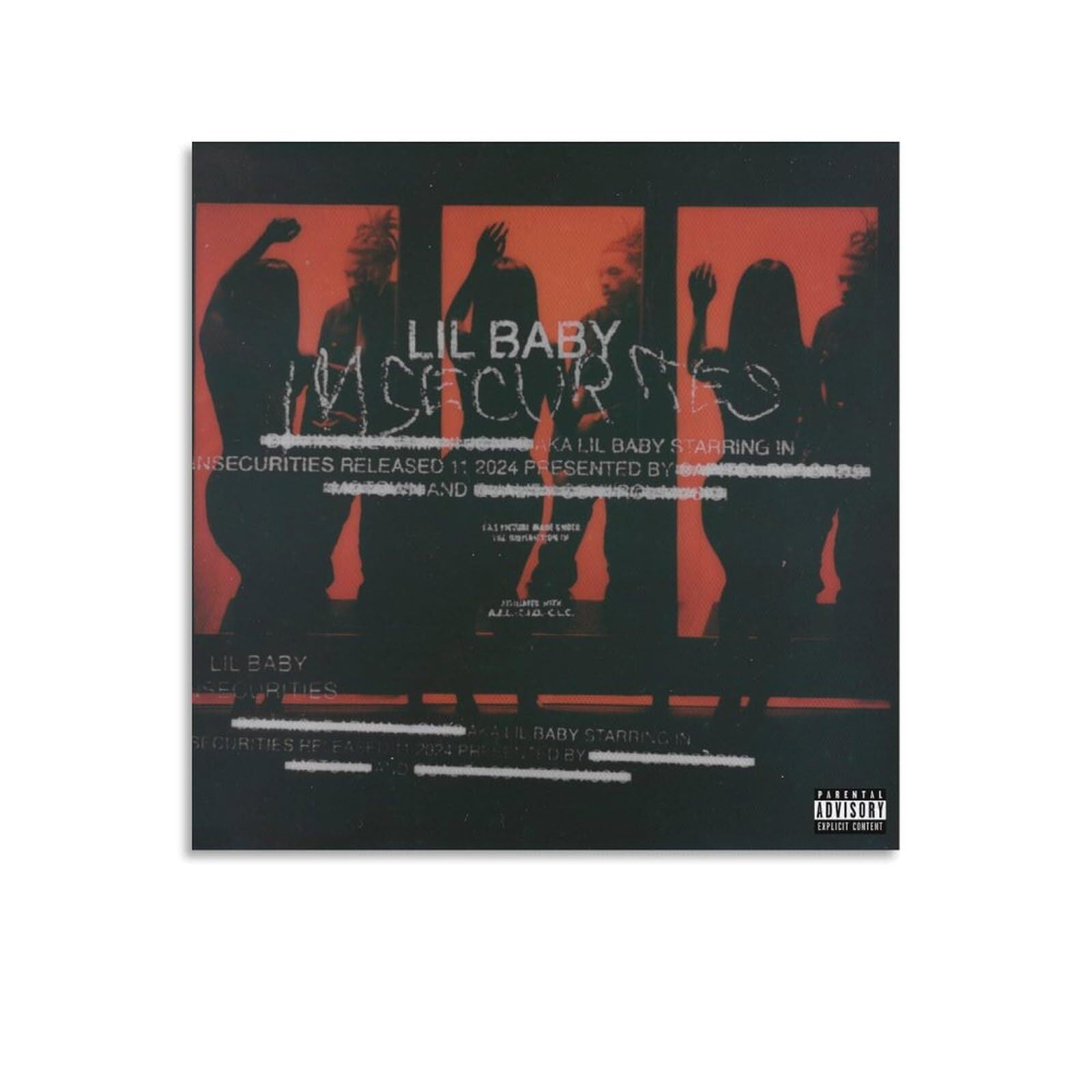 Lil Baby Insecurities Canvas Poster Bedroom Decoration Landscape Office ...