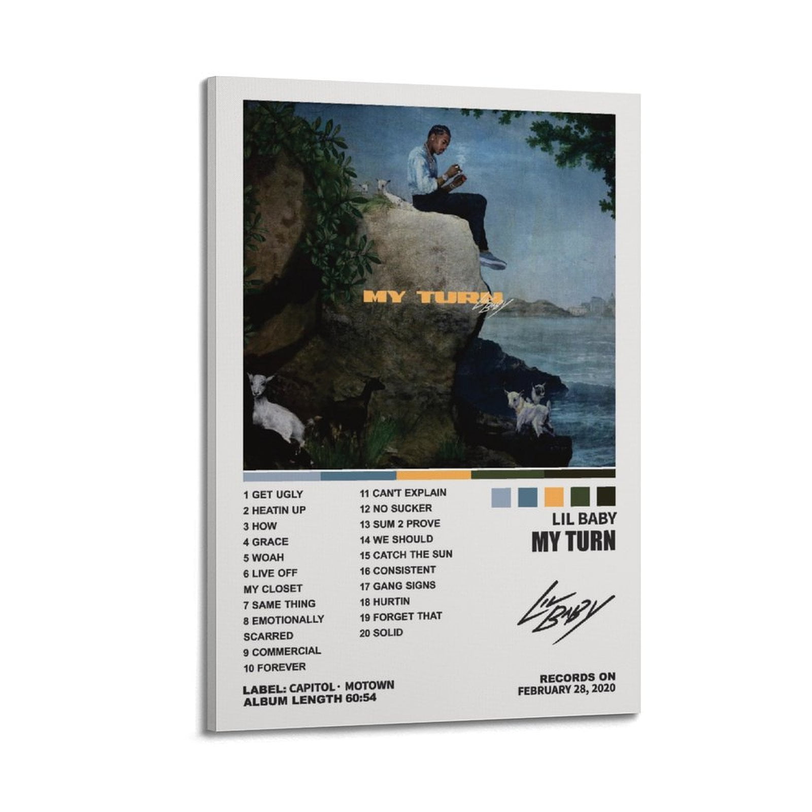 Lil Baby Poster My Turn Album Cover Posters Anime Star Music Picture ...