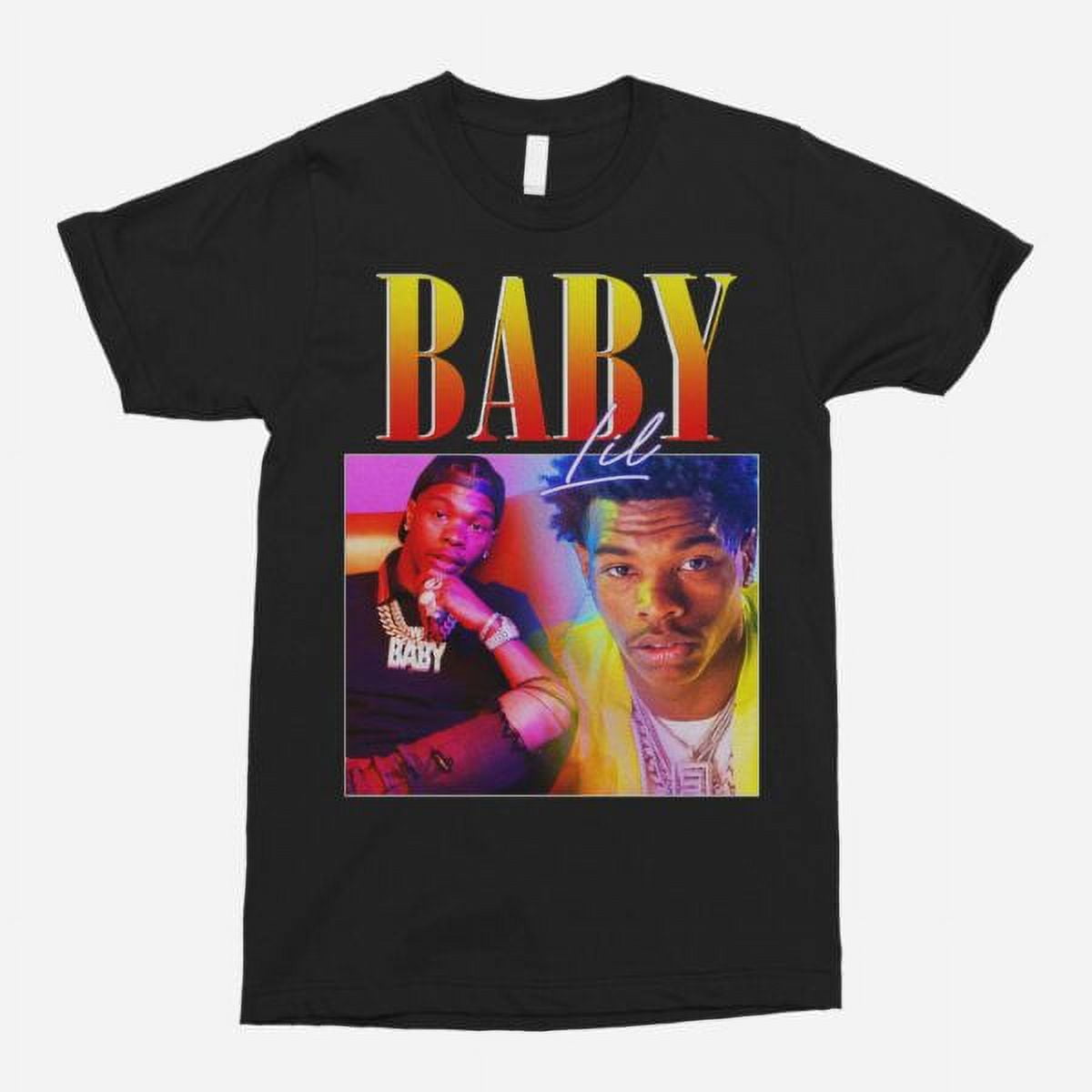 Lil Baby Rapper Vintage Rap Hip Hop T-shirt Music - Walmart.com
