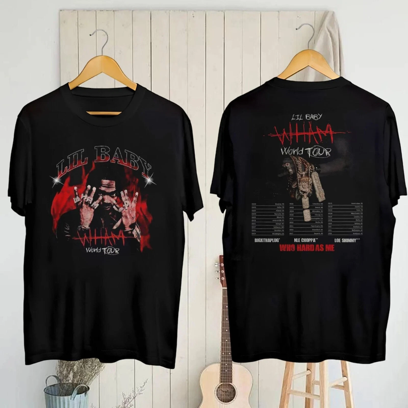 Lil Baby WHAM World Tour 2025 T-Shirt, Concert 2025 Fan Merch - Walmart.com