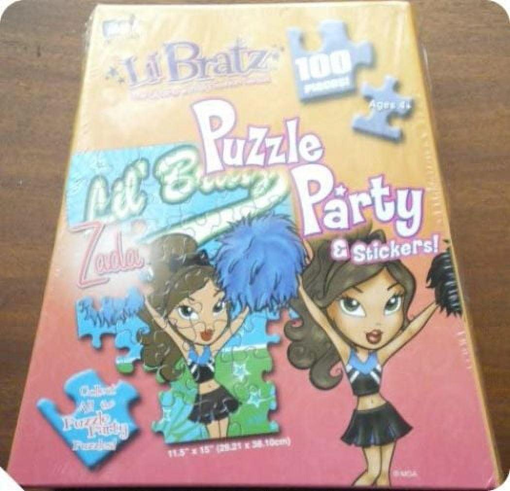 Lil Bratz 100 Piece Puzzle Party & Stickers Zada - Walmart.com