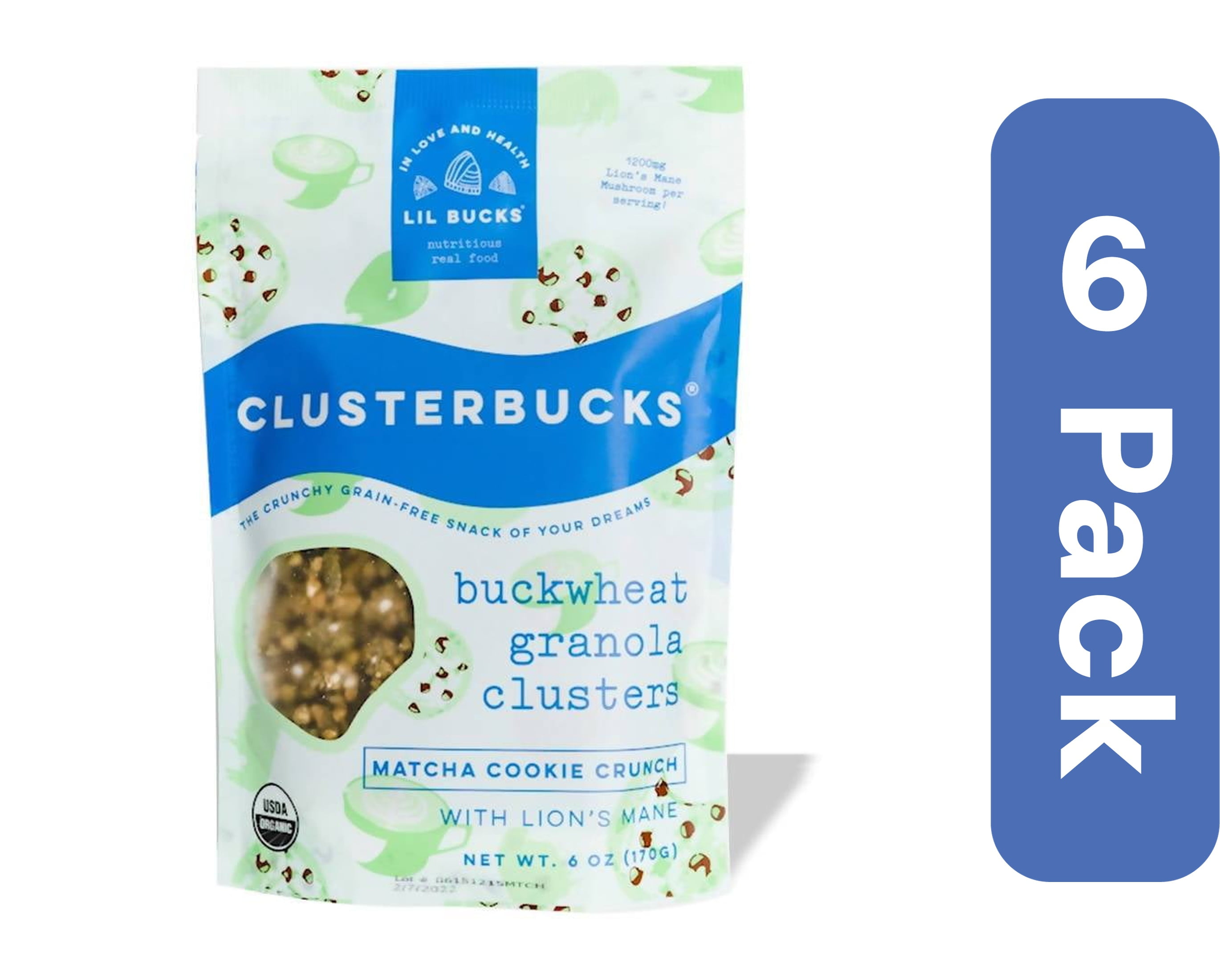 Lil Bucks Clusters Matcha 6 oz (Pack Of 6) - Walmart.com