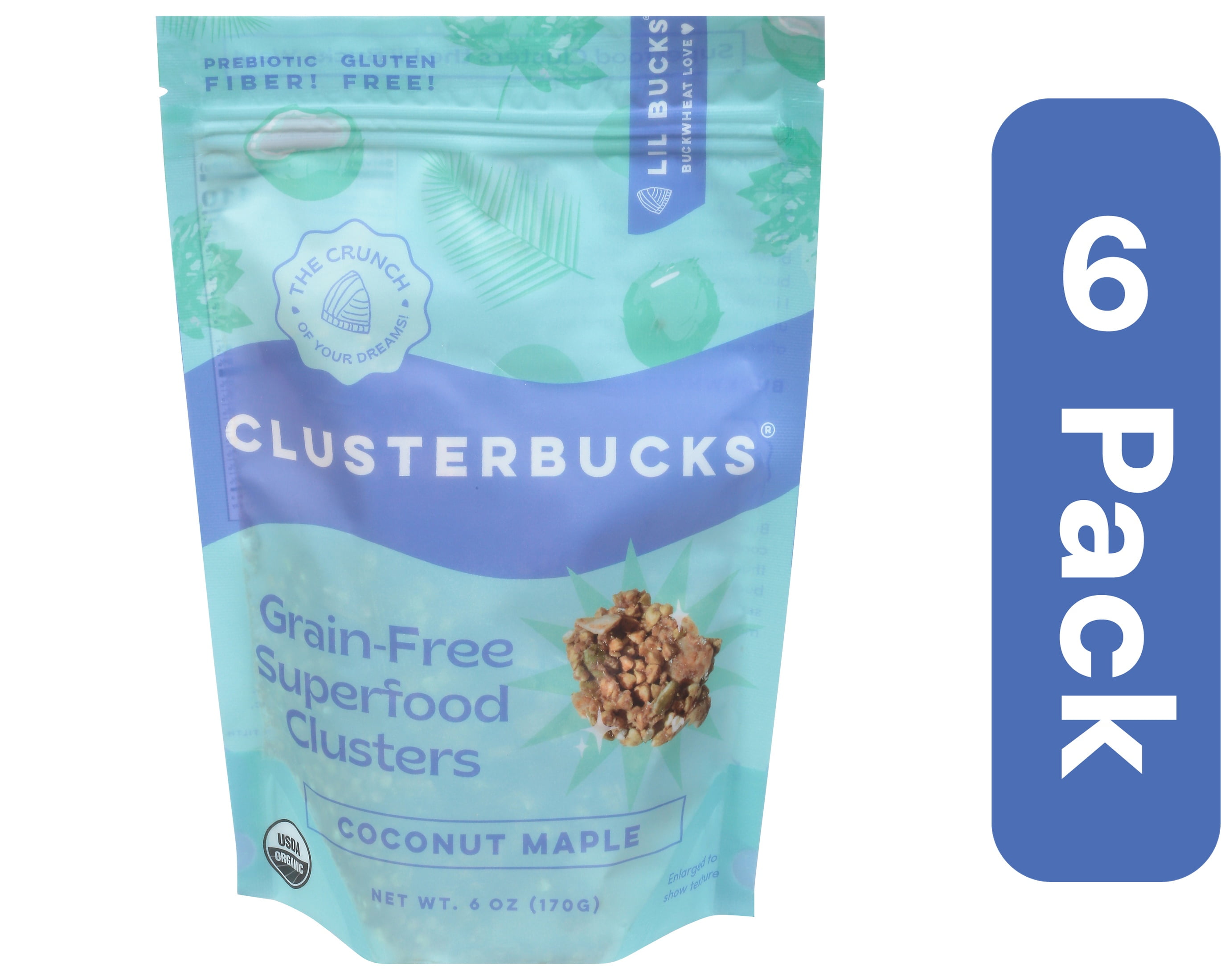 Lil Bucks Cold Snacks Coconut Maple 6 oz (Pack Of 6) - Walmart.com