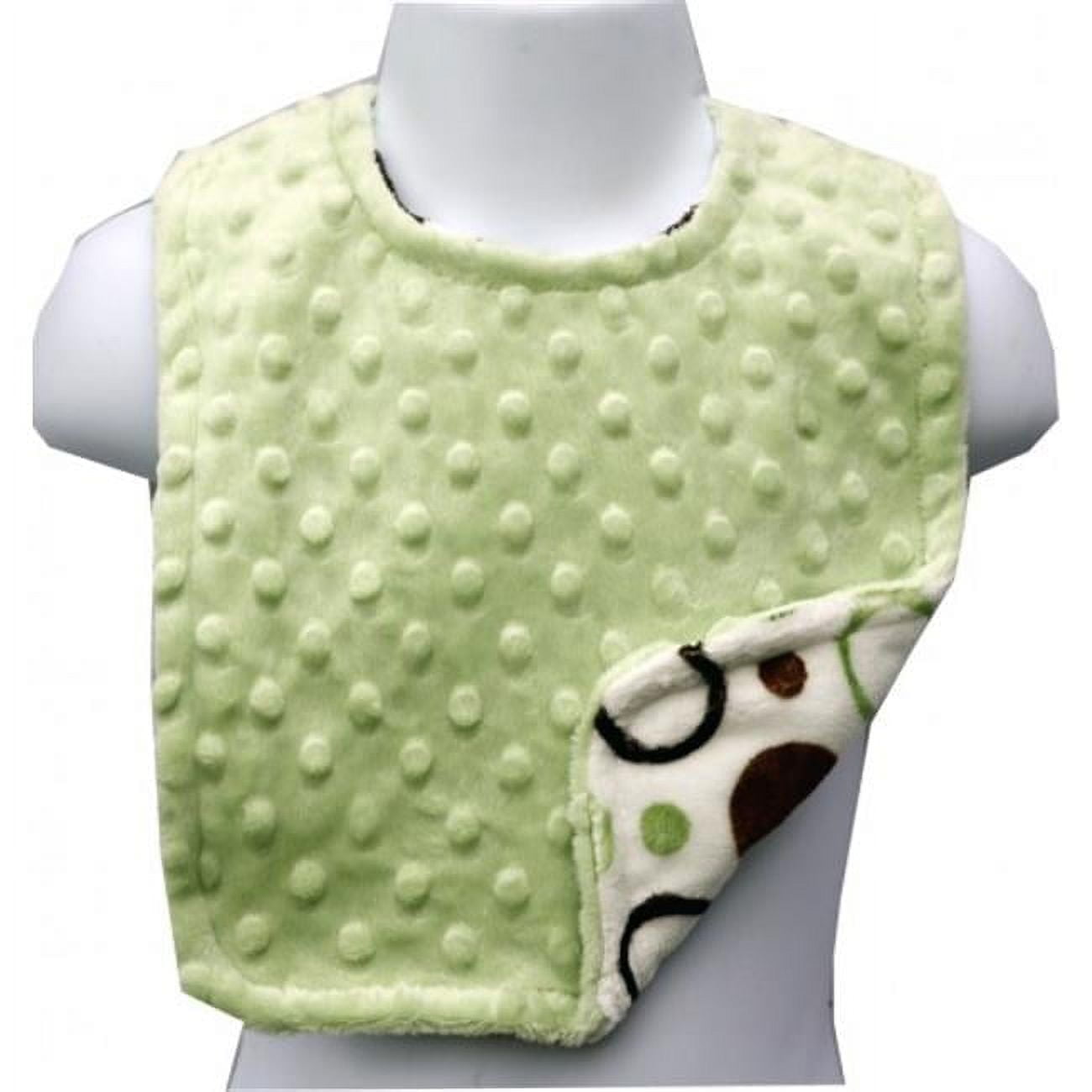 Lil Cub Hub BGCGD Reversible & Adjustable Minky Bib - Green & Brown ...