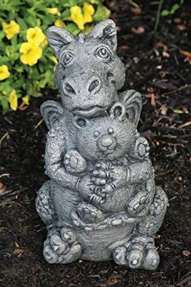 Lil Darling Dragon Baby 'Teddy' - Solid Cast Stone Garden Statue - A ...
