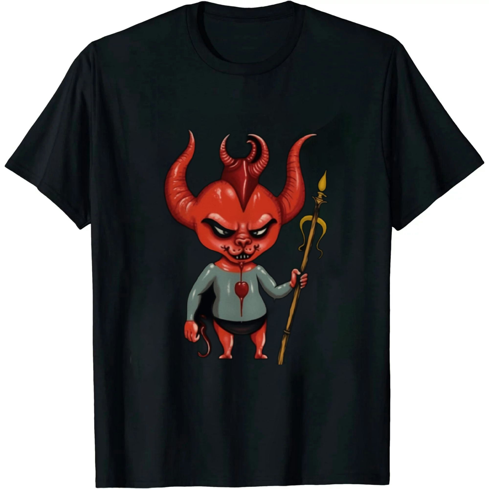 Lil Devil - Neo traditional Tattoo T-Shirt - Walmart.com