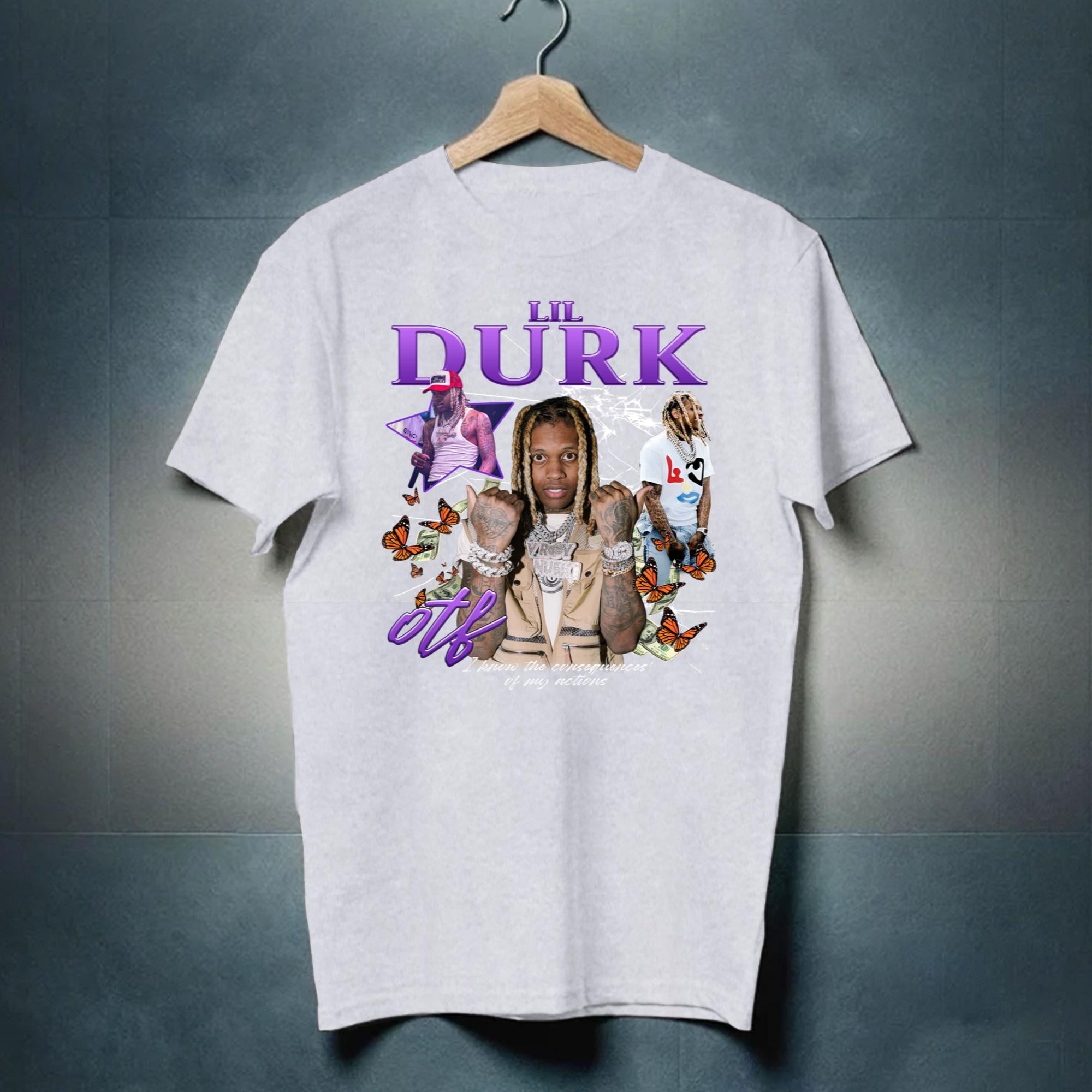 Lil Durk OTF Graphic Tee-TH30626 - Walmart.com