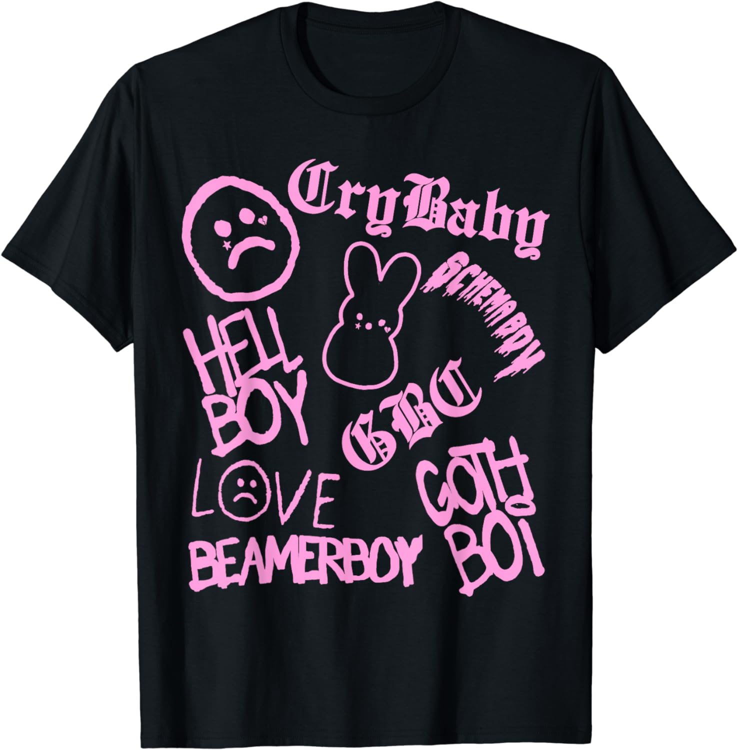 Lil Emo Rap Goth Peep Hip Hop Tattoo T-Shirt - Walmart.com