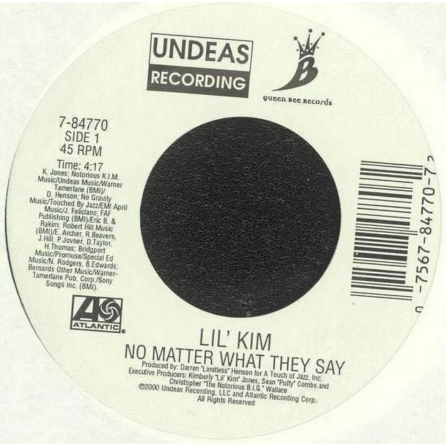 Lil' Kim - No Matter What They Say - 7" - Walmart.com
