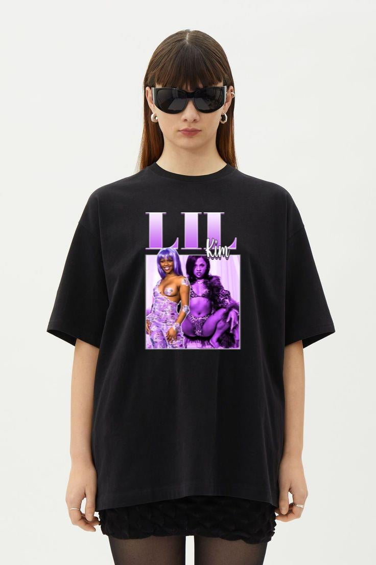 Lil Kim Rapper Vintage Bee 90s Hip Hop Icon T-Shirt, for men & women ...