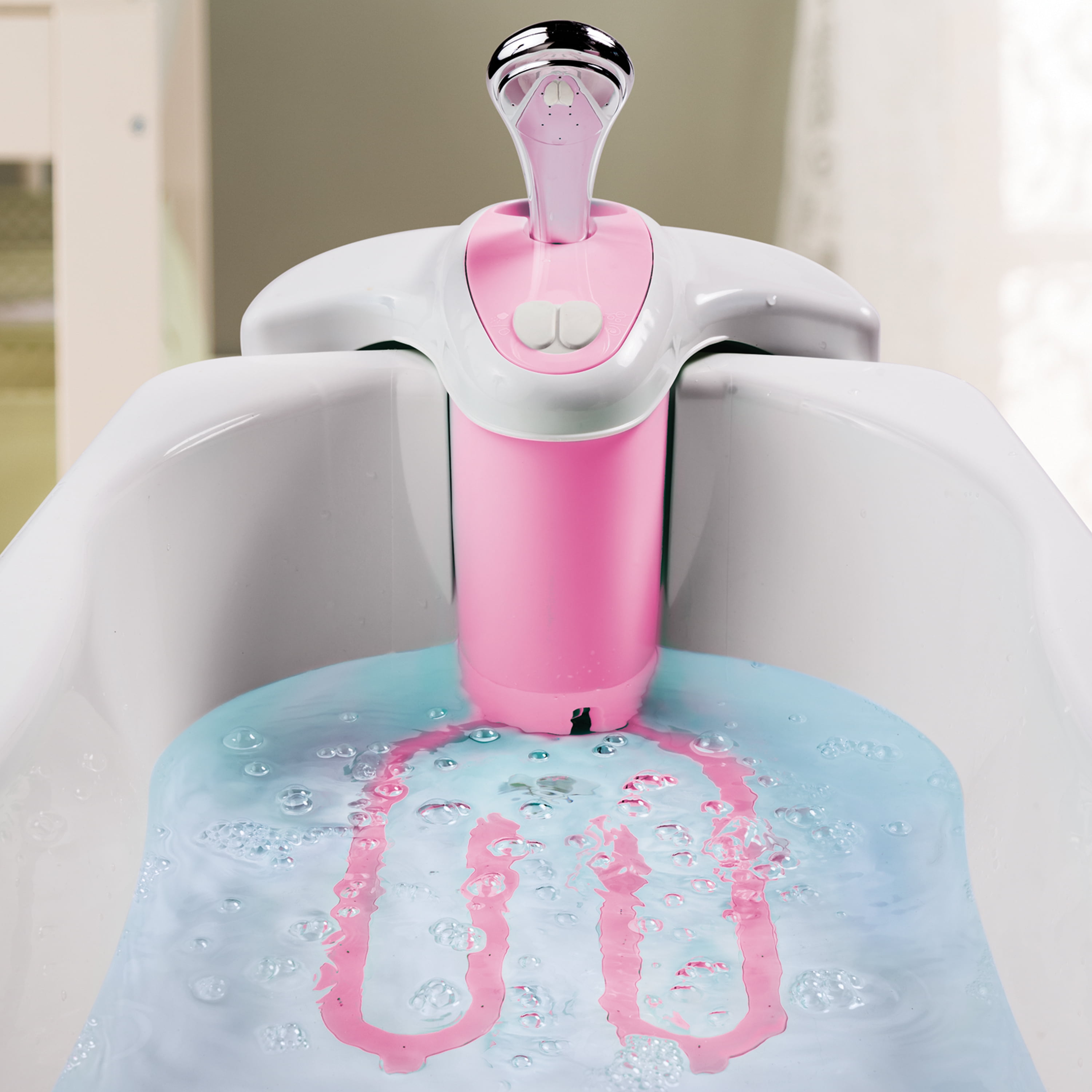 Lil’ Luxuries Whirlpool Baby Bathtub, Bubbling Spa & Shower (Pink)31.50 x 17.00 x 12.50 Inches ...