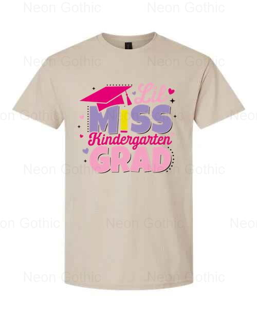 Lil Miss Kindergarten Grad Girl Graduation Gift Last Day School ...