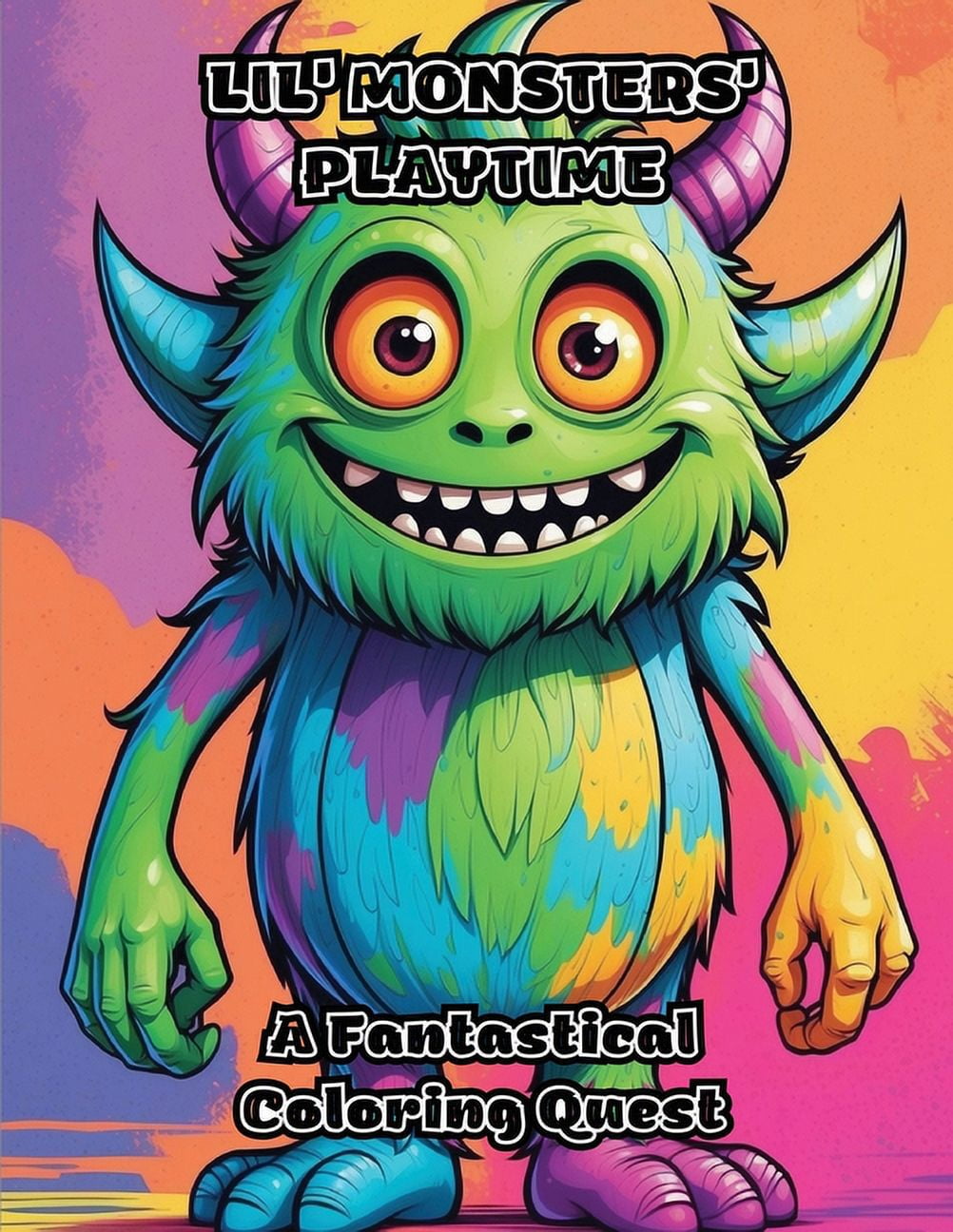 Lil' Monsters' Playtime: A Fantastical Coloring Quest, (Paperback ...