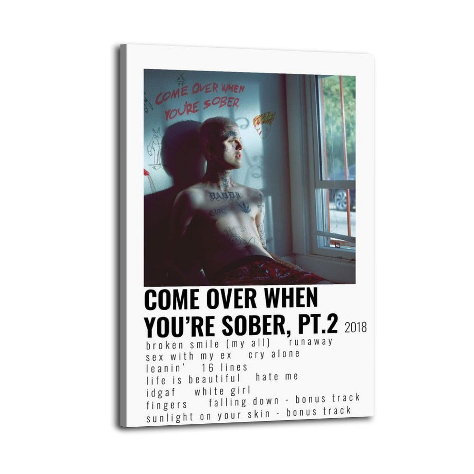 Lil Peep Come Over When You’re Sober, Pt Poster Wall Art Decoration ...