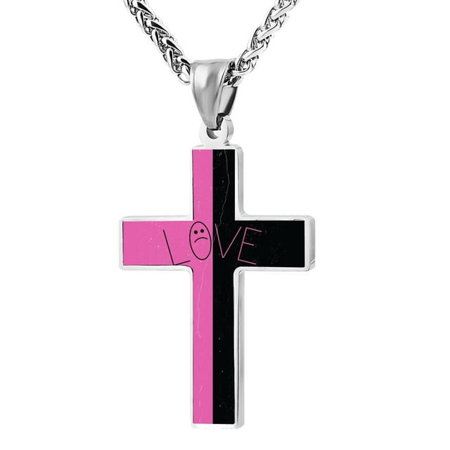 Lil-Peep Cross Pendant Necklace Christian Religious Jewelry Men's Women ...