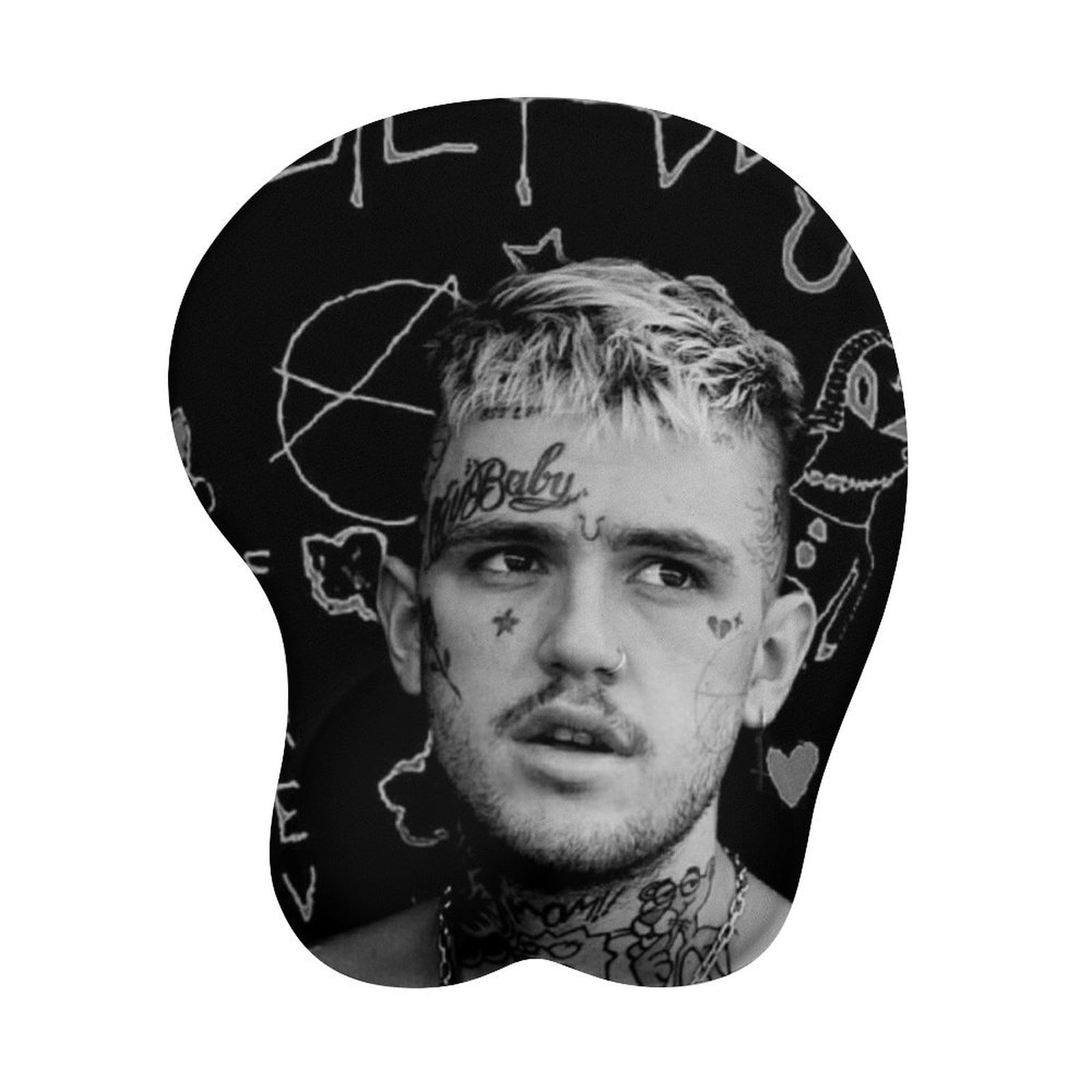 Lil Peep Cry Baby Portable Silicone Mouse Pad Wrist Mouse Pad Computer ...