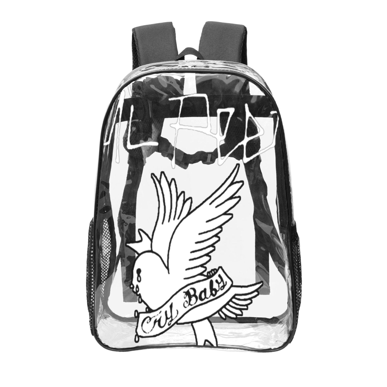 Lil Peep Cry Baby Transparent Backpack Fashion Travel Backpack Laptop ...