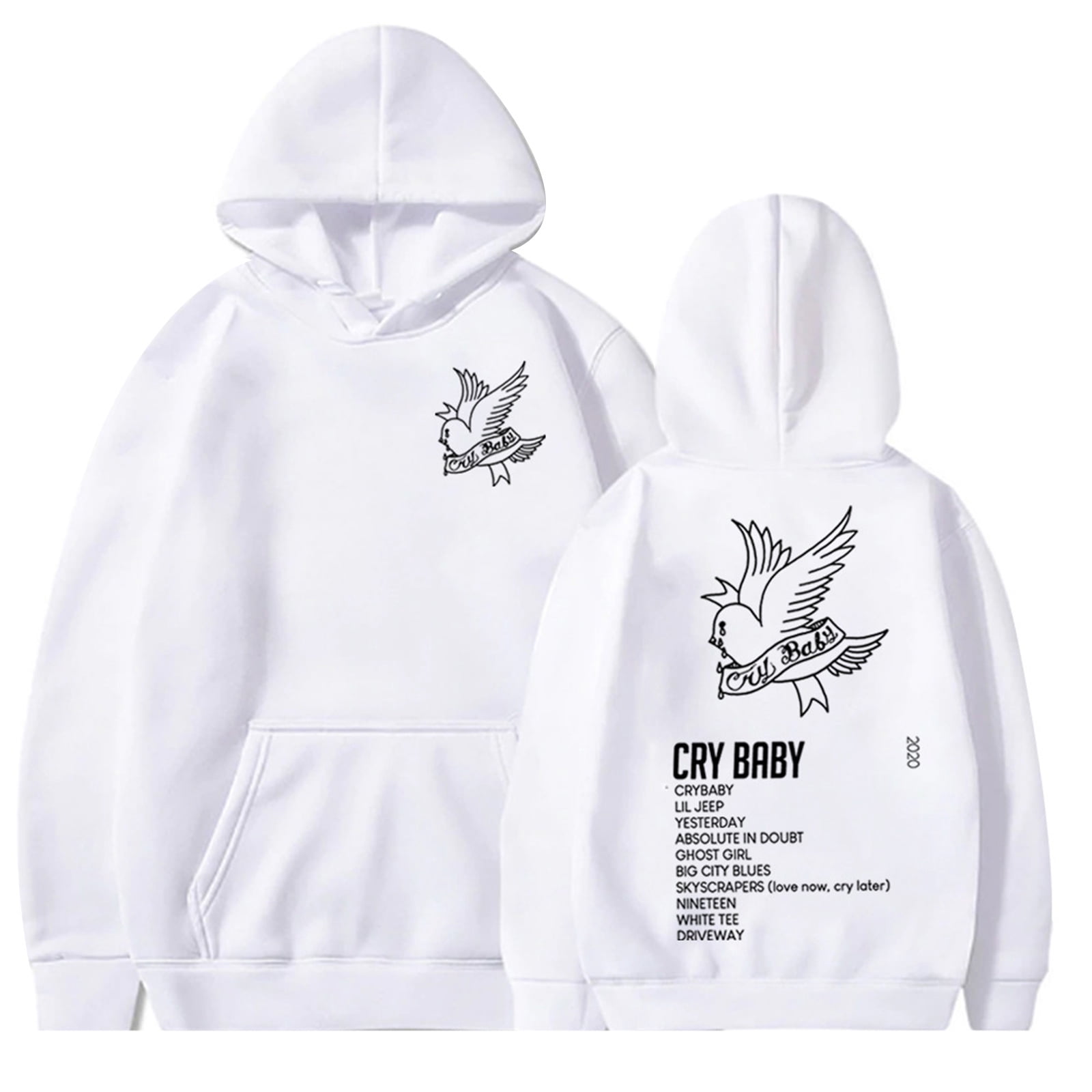Lil Peep Hoodie Vintage Harajuku Trendy Sweatshirt Memorial Pop Rapper ...